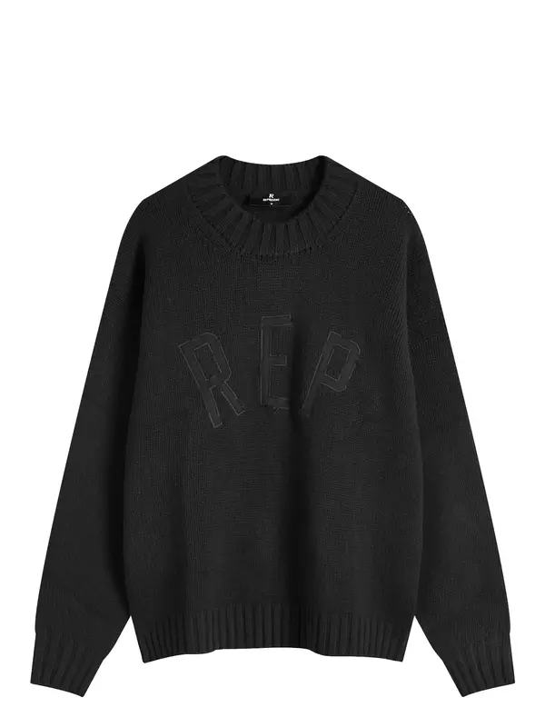 REPRESENT Rep Knit Jumper - Black