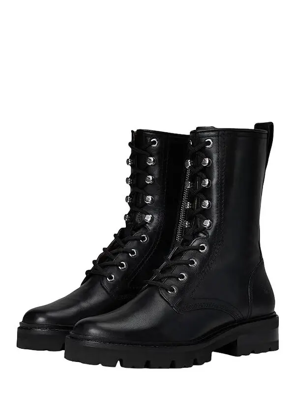 THE FRYE COMPANY Olivia Combat Boot - Black