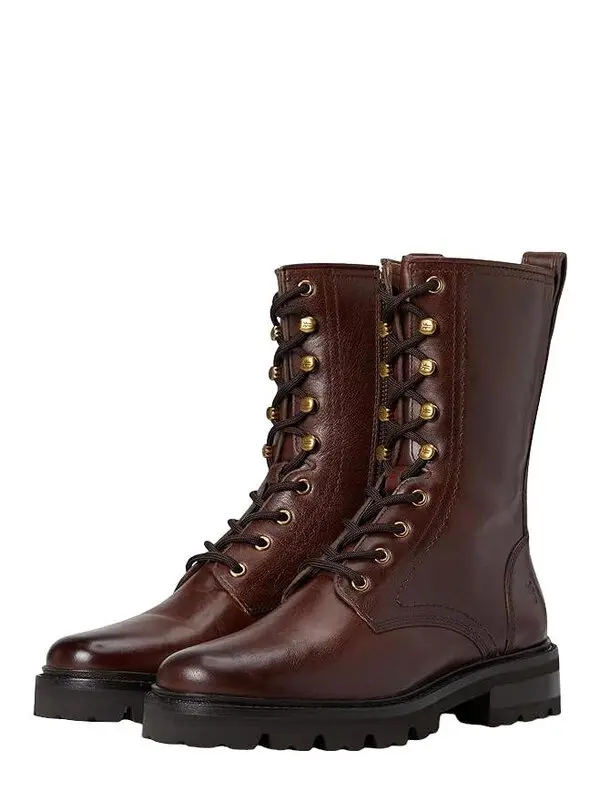 THE FRYE COMPANY Olivia Combat Boot - Brown