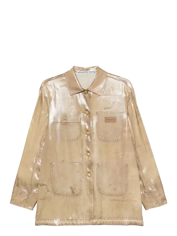 Alexander Wang Trompe L'oeil-print Shirt - Neutrals