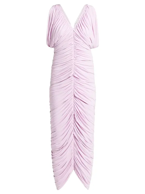 Magda Butrym Ruched Midi Dress - Purple