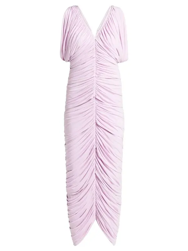 Magda Butrym Ruched Midi Dress - Purple