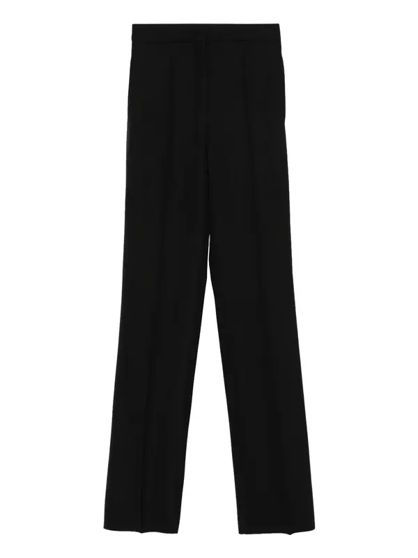 Max Mara Virgin Wool Trousers - Black