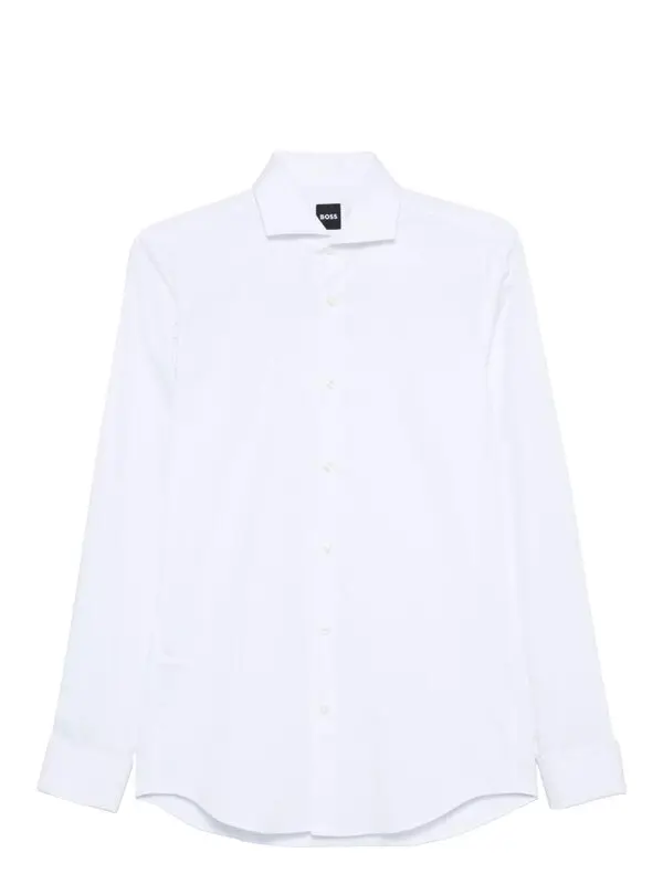 BOSS Micro-striped Shirt - White