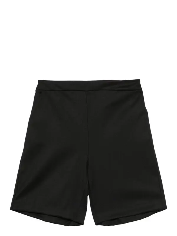 Ermanno Scervino High-waisted Wool-blend Shorts - Black