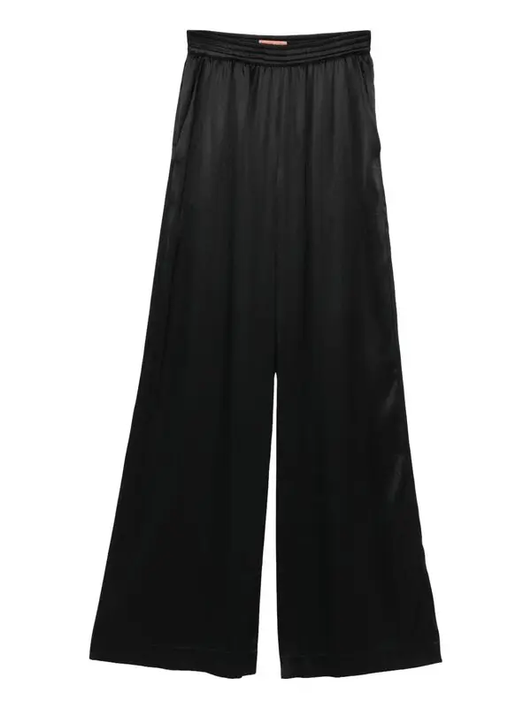 Ermanno Scervino Satin Trousers - Black