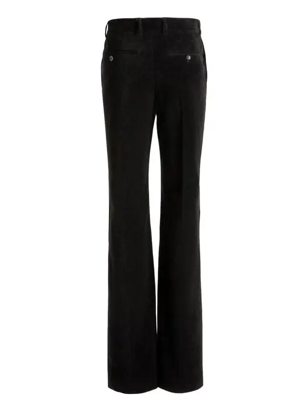 Bally Corduroy Flared Trousers - Black