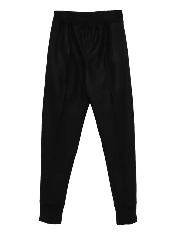 JIL SANDER Wool Track Pants - Black