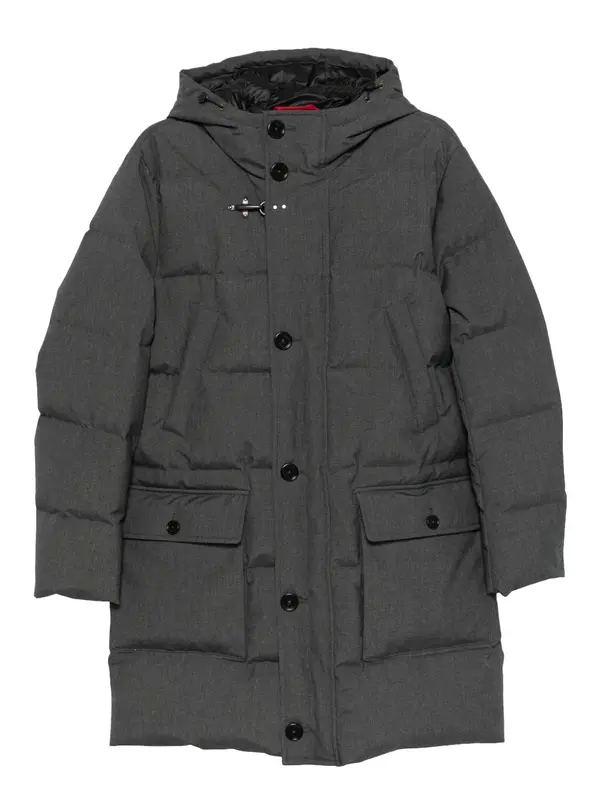 FAY Hooded Down Parka - Grey