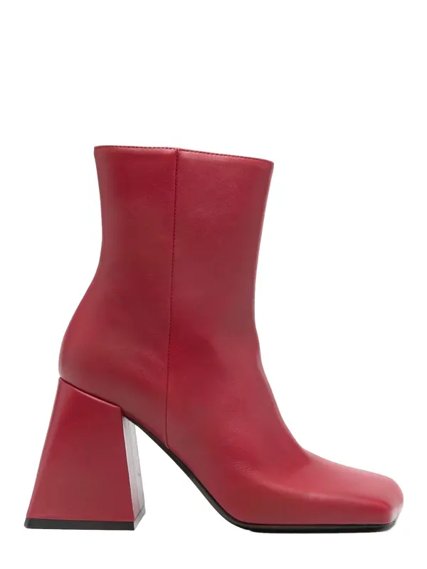 VIC MATIE Minimal Ankle Boots - Red
