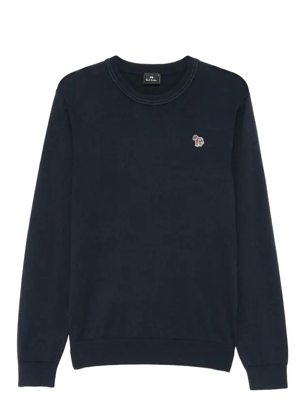 Paul Smith Zebra-logo Sweater - Blue