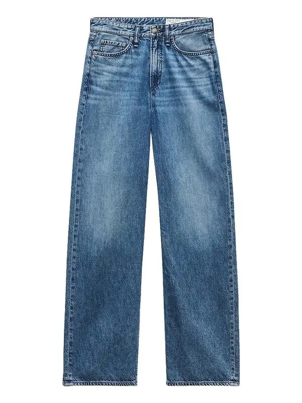 Rag & Bone Logan High-rise Wide-leg Jeans - River