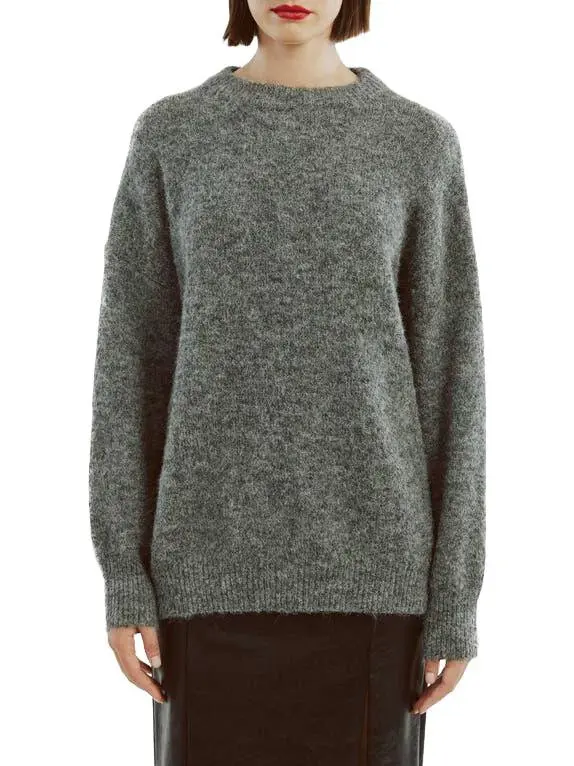 Bardot Taytum Crewneck Sweater - Grey Marle