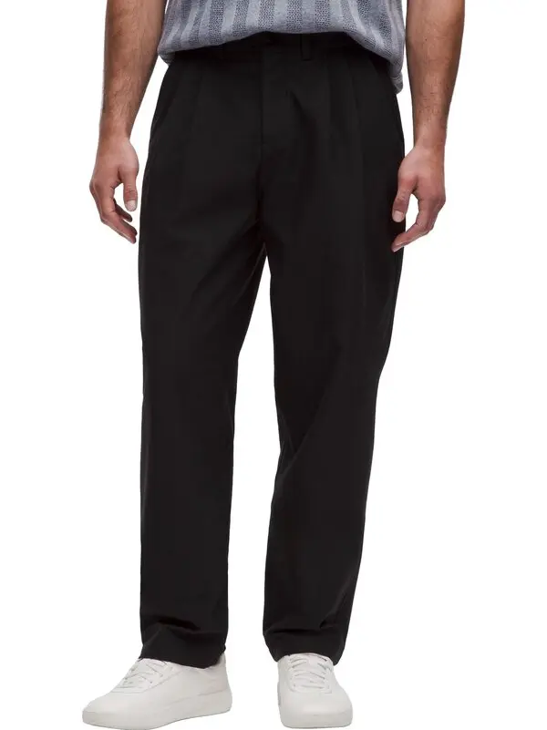 Lululemon Utilitech Twill Relaxed Pleated Trousers - Black
