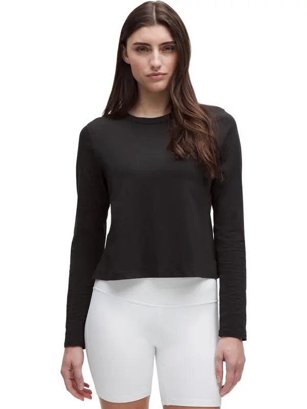 Lululemon Classic-fit Cotton-blend Long-sleeve Shirt - Black