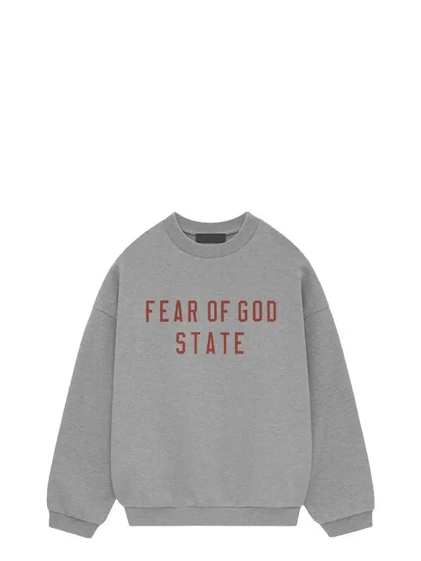 Fear Of God Essentials Fleece Ii Crewneck Sweatshirt - Dark Heather