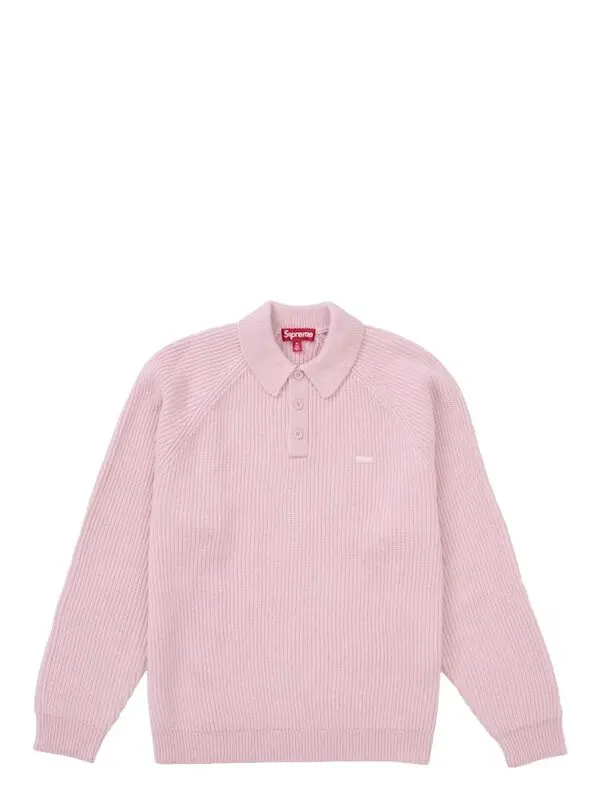 Supreme Small Box Polo Shirt Sweater - Pink