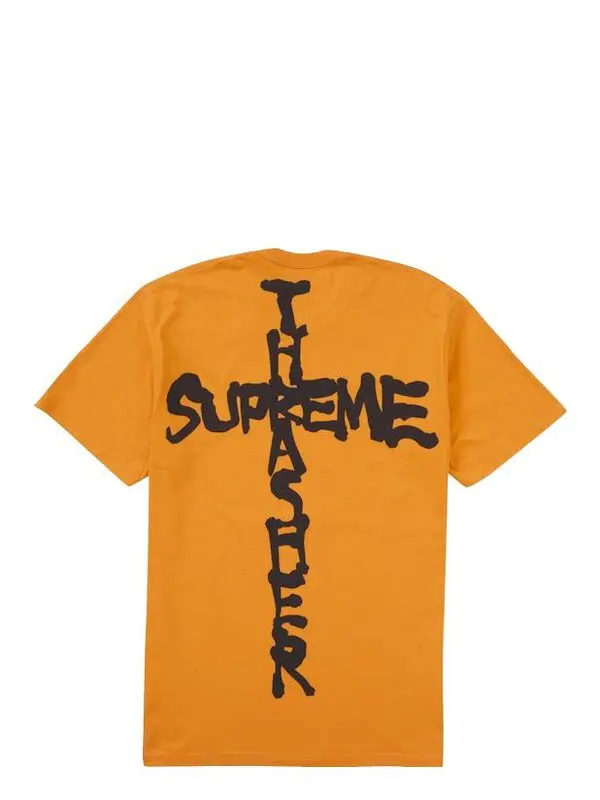 Supreme Thrasher Cross Tee Shirt - Orange