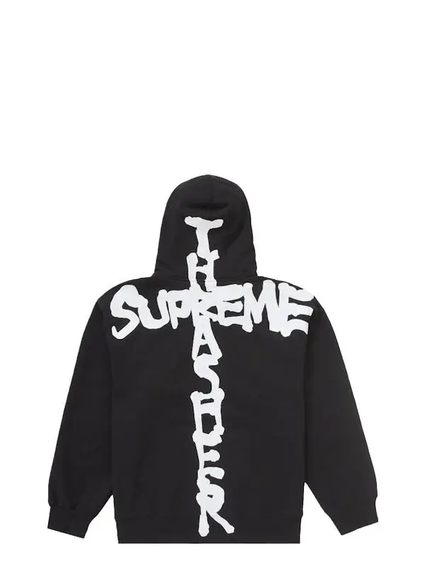 Supreme Thrasher Zip Up Hooded Sweatshirt - Black