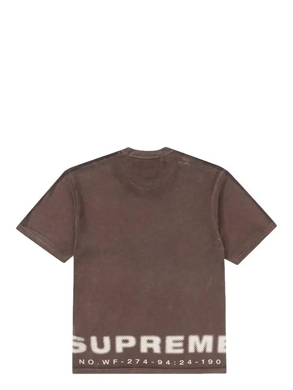 Supreme Discharge Short Sleeve Top - Brown