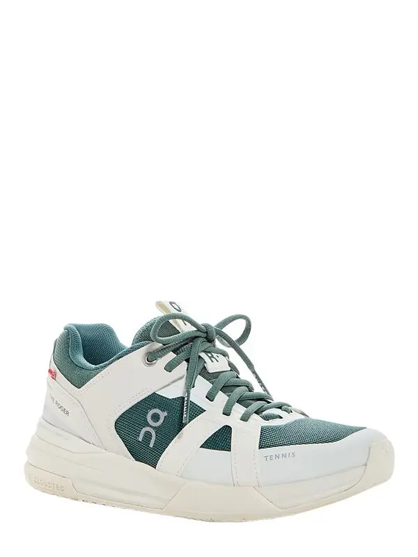 On The Roger Clubhouse Pro Tennis Sneakers - Ivory/evergreen