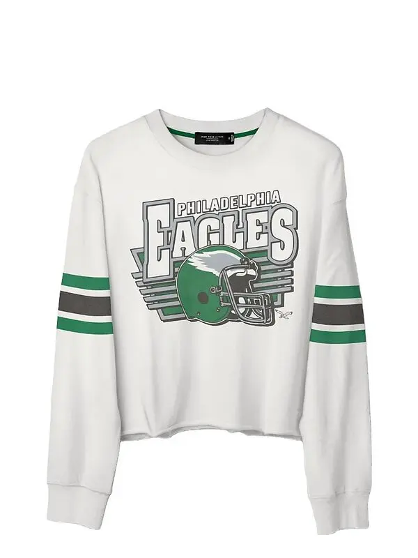 Junk Food Clothing Nfl Kickoff Crop Crew Fleece Sweatshirt - Philadelphia Eagles