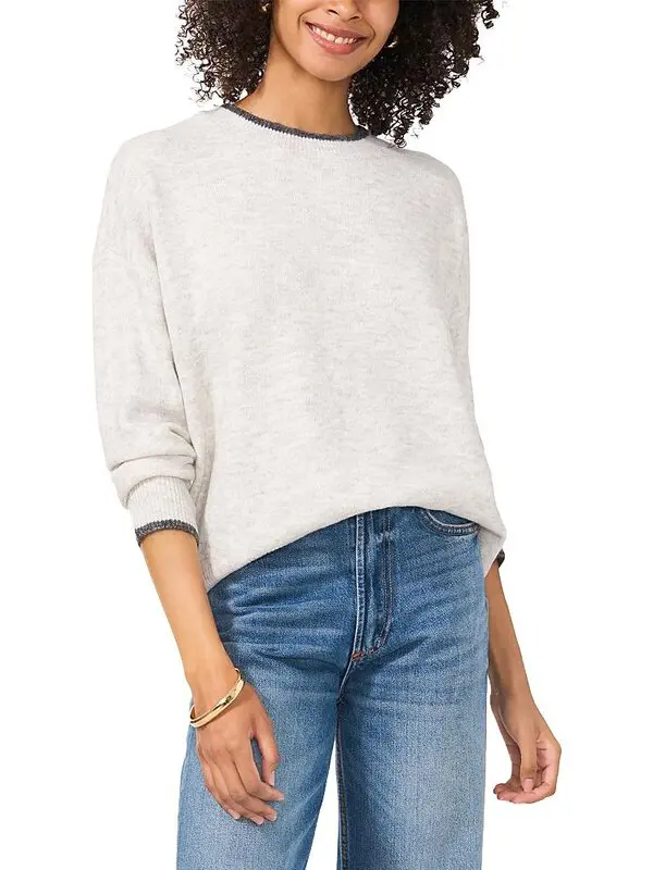 Vince Camuto Crewneck Sweater - Silver Heather