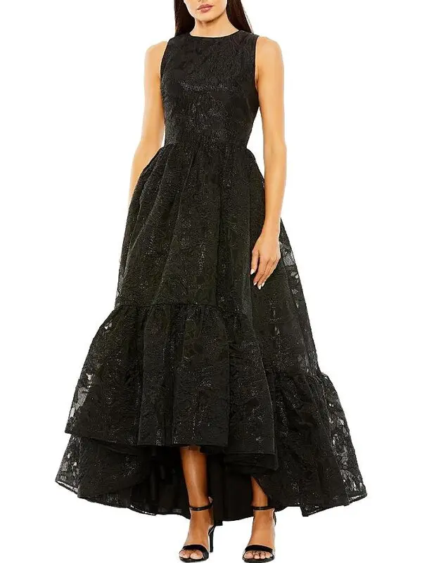Mac Duggal Sleeveless High-low Gown - Black