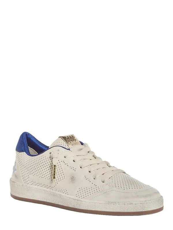 Golden Goose Ball Star Low Top Sneakers - White Blue
