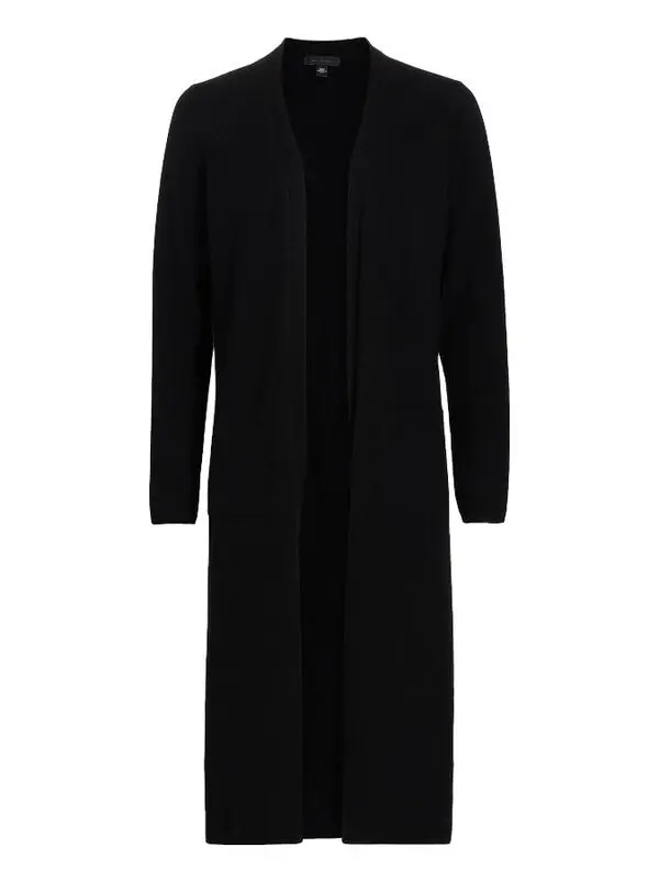 SAKS FIFTH AVENUE Collection Cashmere Open-front Duster - Black