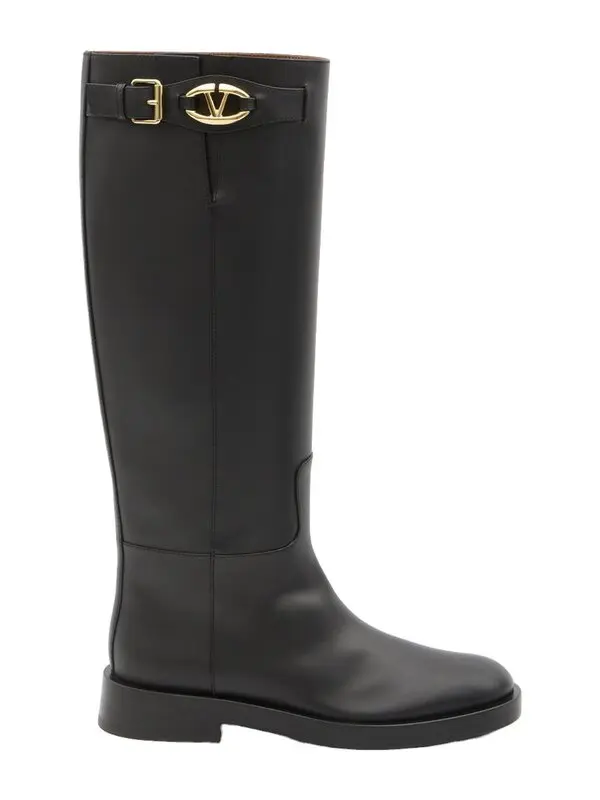Valentino Garavani Vlogo The Bold Edition Boots - Black