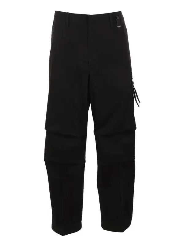 Fendi Gabardine Trousers - Black