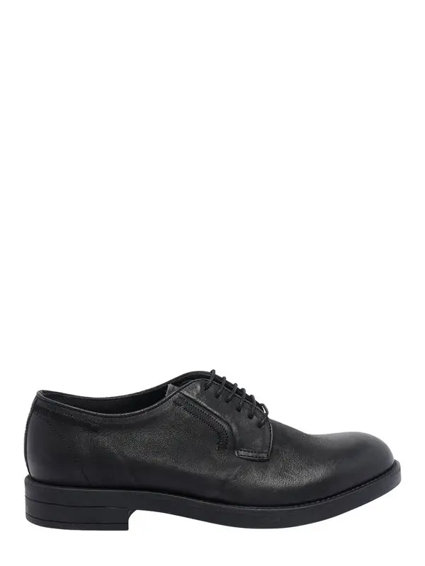 PAWELK'S Lace-up Flat Shoes - Black