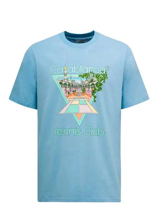 Casablanca Tennis Club Icon T-shirt - Blue