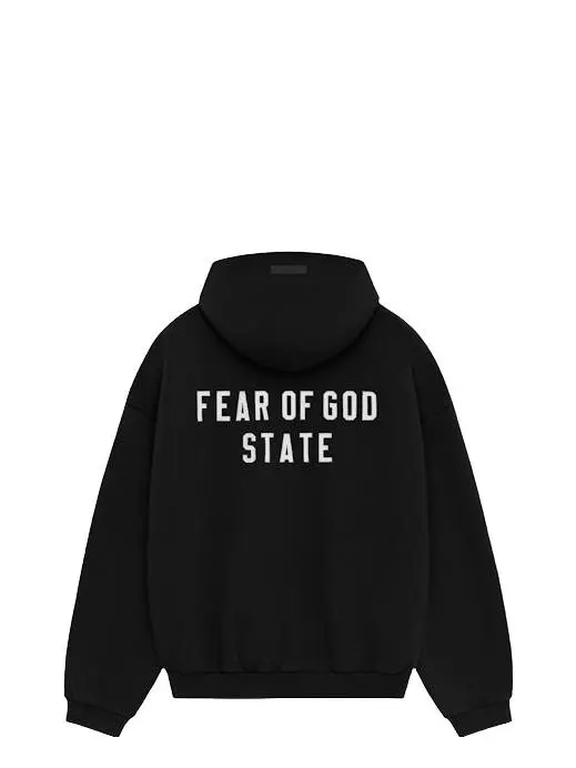 Fear Of God Essentials Heavy Fleece Fullzip Hoodie - Black