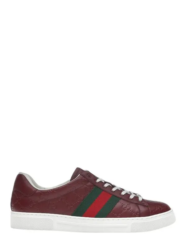 Gucci Ace Web Sneakers - Red/white/green