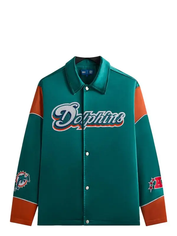 Kith X Nfl 47 Dolphins Kieran Coaches Jacket - Center