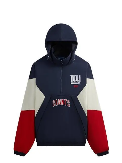 Kith X Nfl 47 Giants Quarter Zip Anorak - Nocturnal