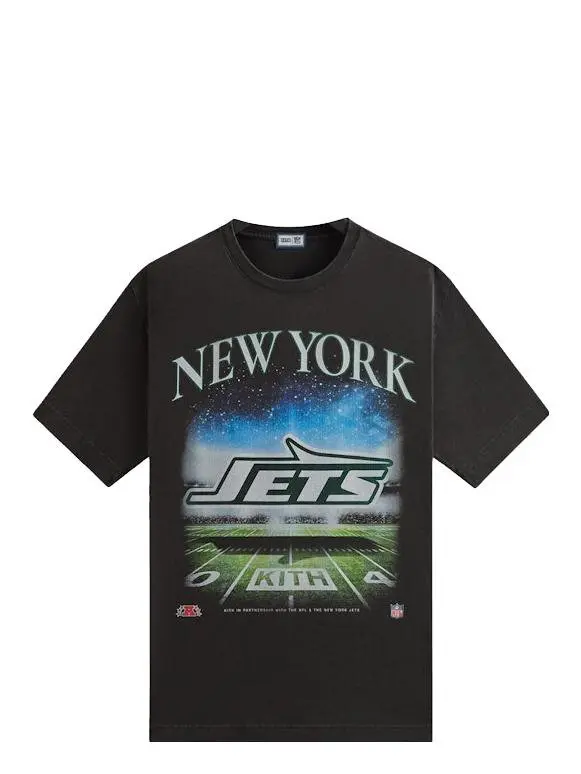 Kith X Nfl 47 Jets Vintage Tee Shirt - Black