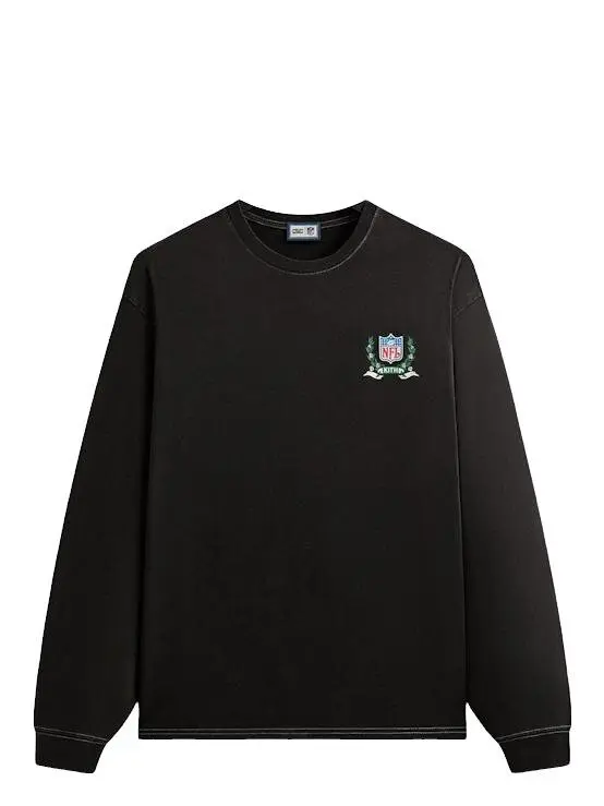 Kith X Nfl 47 Jets Vintage Long Sleeve Tee Shirt - Black