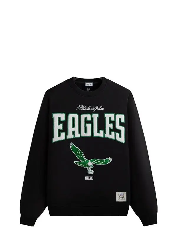 Kith X Nfl 47 Eagles Nelson Crewneck Sweatshirt - Black