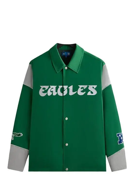 Kith X Nfl 47 Eagles Kieran Coaches Jacket - Parrot