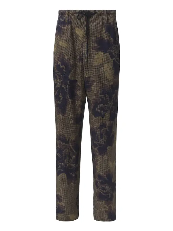 Dries Van Noten Printed Straight Pants - Brown