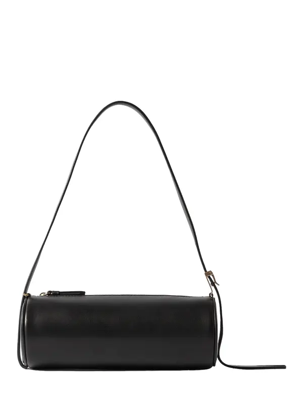 Proenza Schouler Silo Textured-leather Shoulder Bag - Black