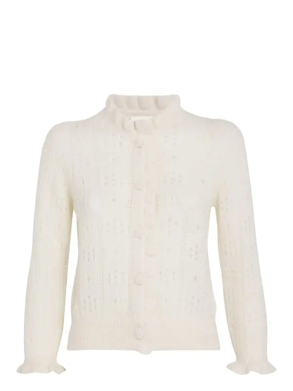 DÔEN Alpaca-blend Claudie Cardigan - Ivory