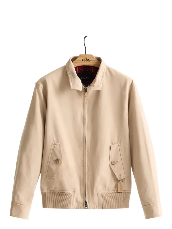 Coach Restored Woven Harrington Jacket - Tan