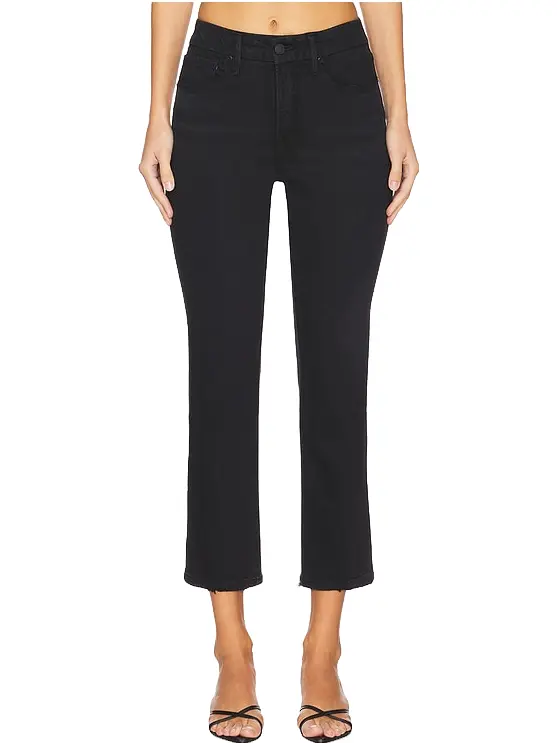 Good American Petite Straight Jeans - Black340