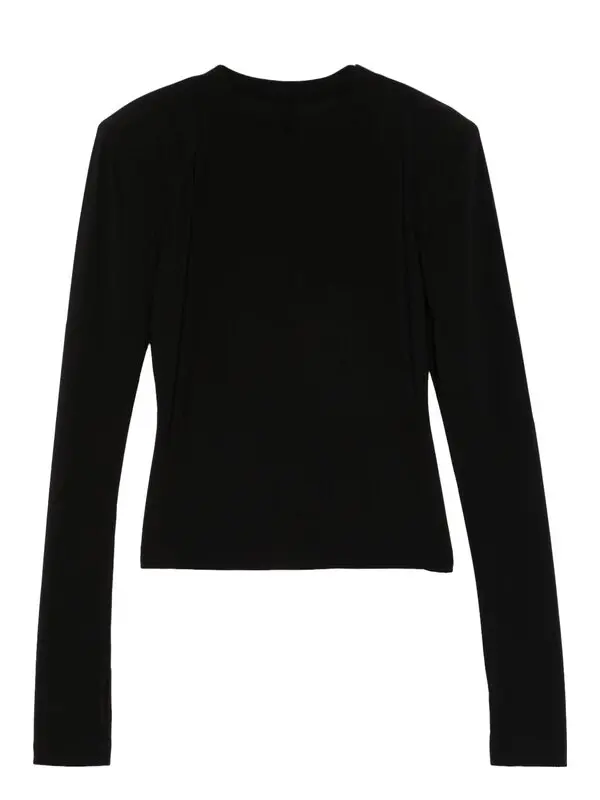 Norma Kamali Shoulder-pads T-shirt - Black