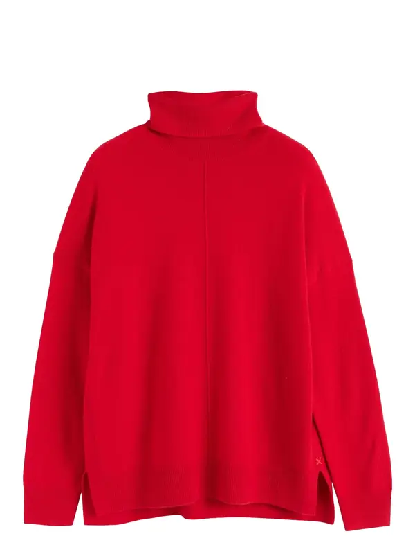 Chinti & Parker Wool-cashmere Turtleneck Sweater - Red