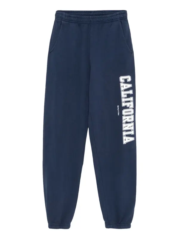 SPORTY & RICH California Track Pants - Blue